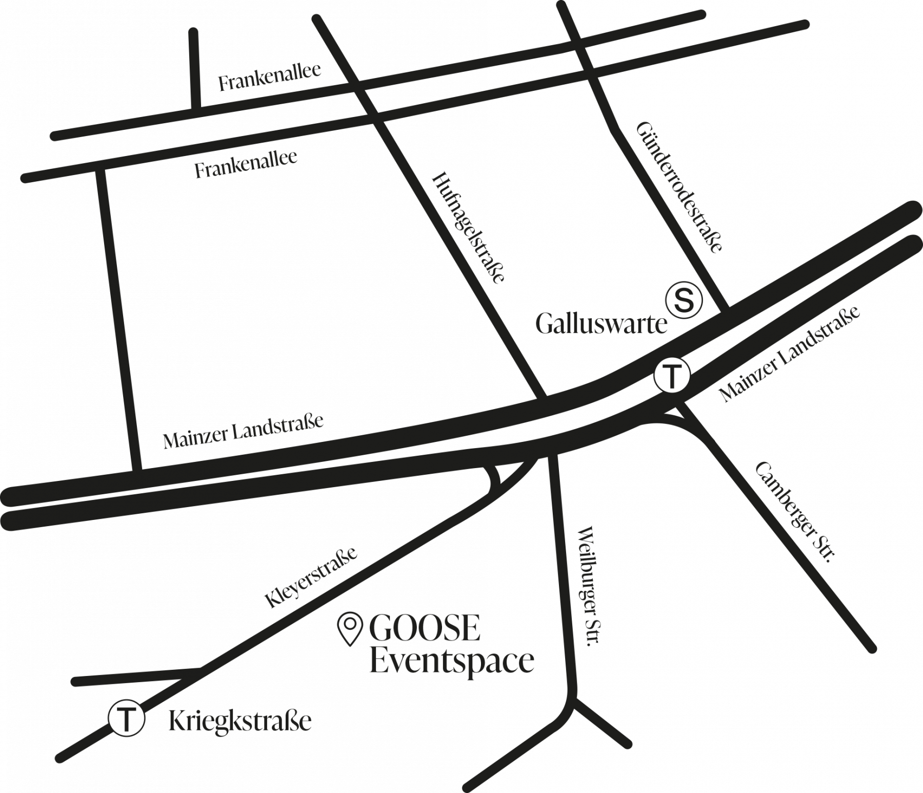 Die wirklich einzigartige Eventlocation in Frankfurt: GOOSE Eventspace